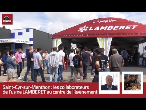 Les collaborateurs de l’usine LAMBERET au centre de l’événement ...