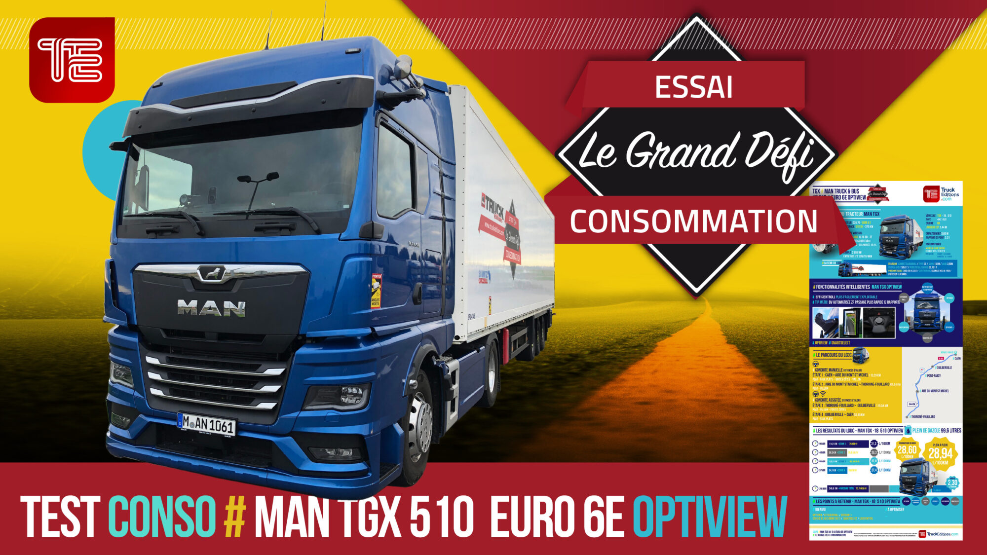 Le Grand Défi Consommation : MAN TGX 510 Euro 6E OptiView - Truckeditions